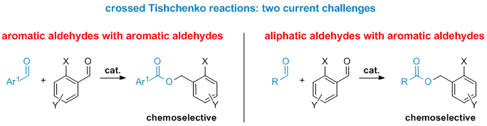Selective intermolecular crossed Tishchenko reactions